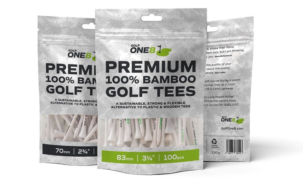 GOLF ONE8® Bamboo Golf Tees - The best stance on the tee-box